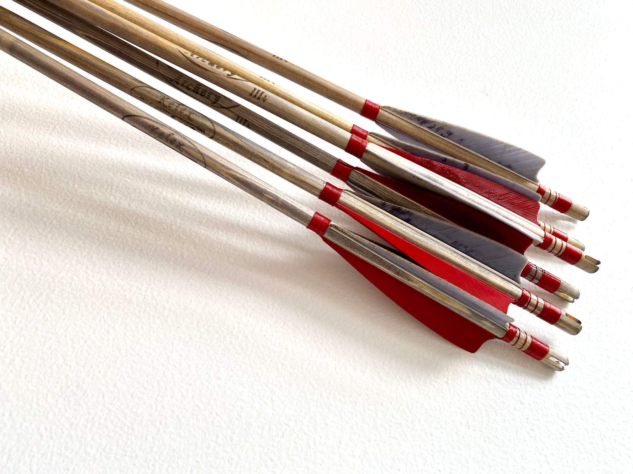 Traditional Wooden Arrows - Self Nock (half dozen) – Kelemen's Archery